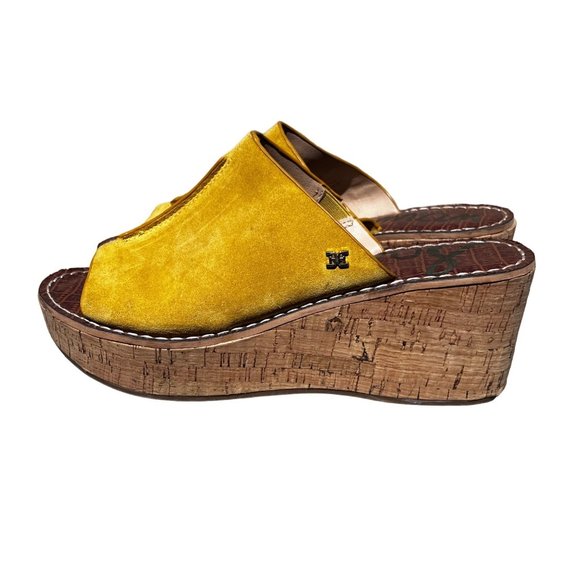Sam Edelman | Shoes | Sam Edelman Ranger Suede Wedge Sandals Slip On ...